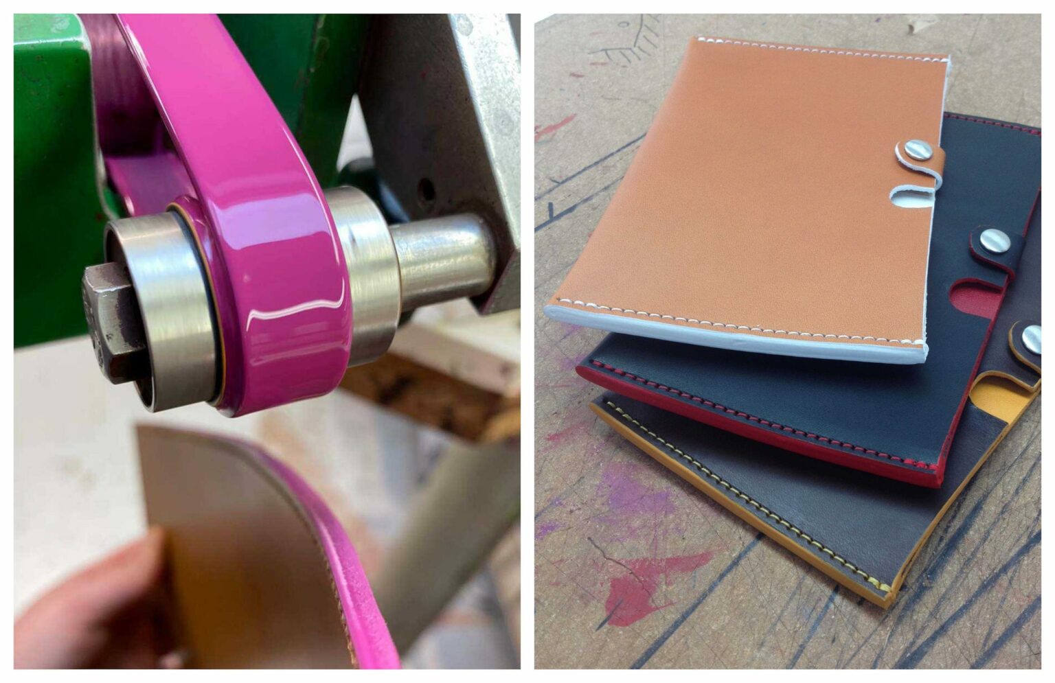 Méthodes de fabrication dans la maroquinerie: les finitions de tranche